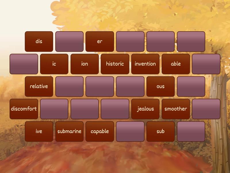 morpheme match - Matching pairs