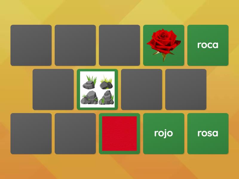 Palabras con R y S - Matching pairs