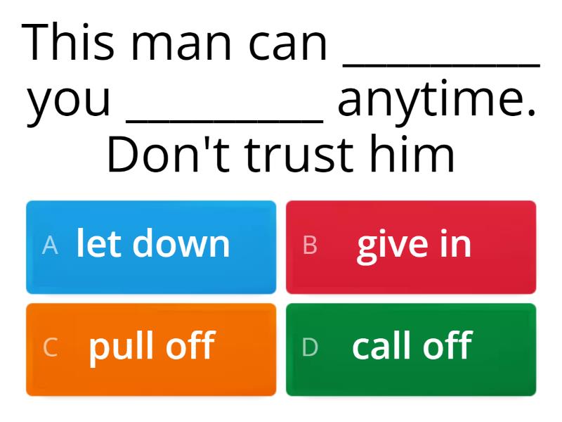 phrasal verbs EGE - Quiz