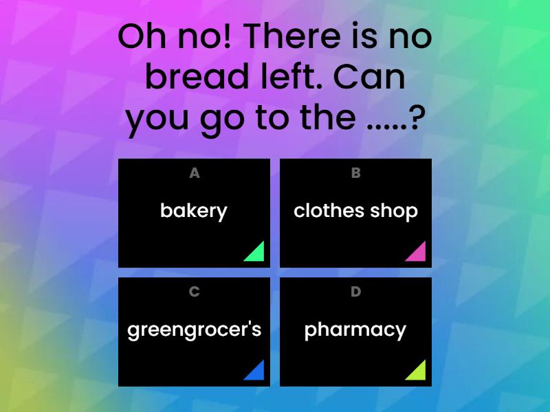 types of shops - Quiz