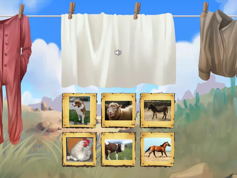 GLI ANIMALI DELLA FATTORIA - Find the match