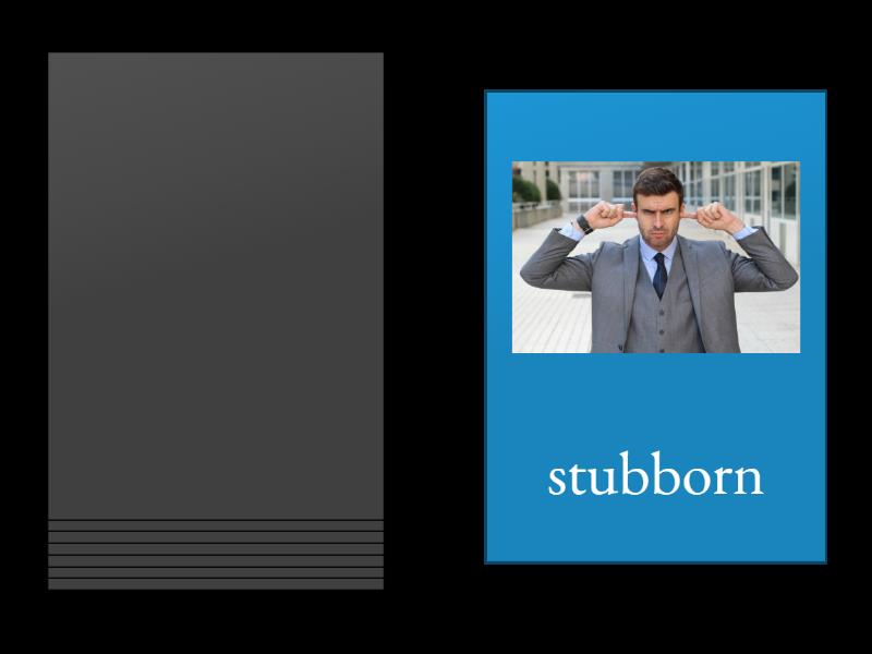 Roadmap B1 – More Personal Characteristics - Random cards