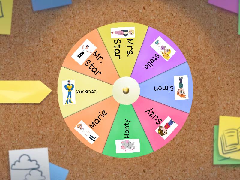 Unit 1 - Characters (Wheel) - Spin the wheel