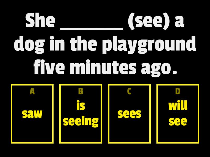 [EEC] Simple Present VS Simple Past Tense - Quiz