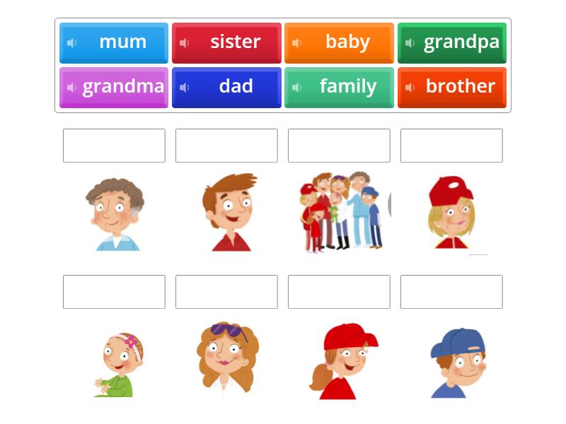 As1 family anagram - Match up