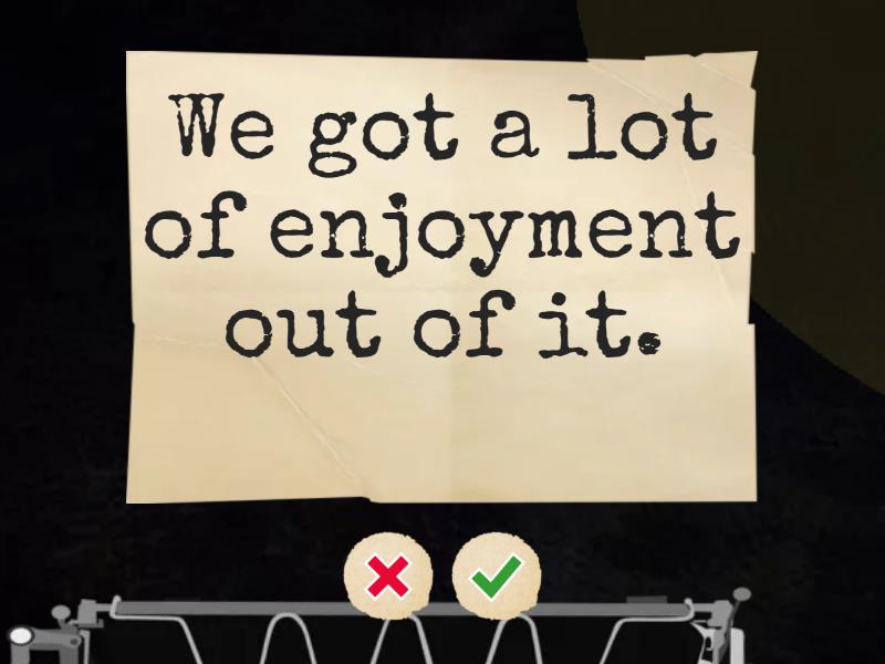 I got a lot of enjoyment out of it. - Flash cards