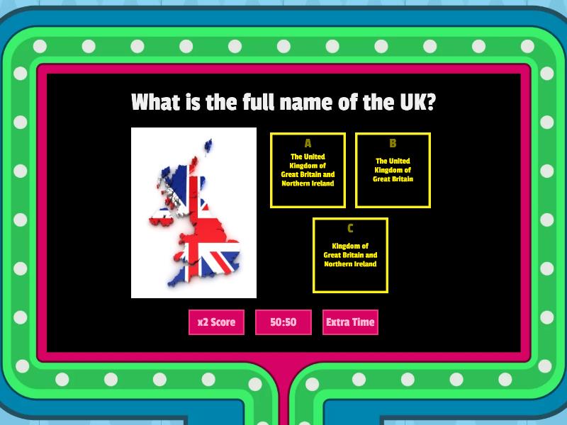 The UK quiz - Gameshow quiz