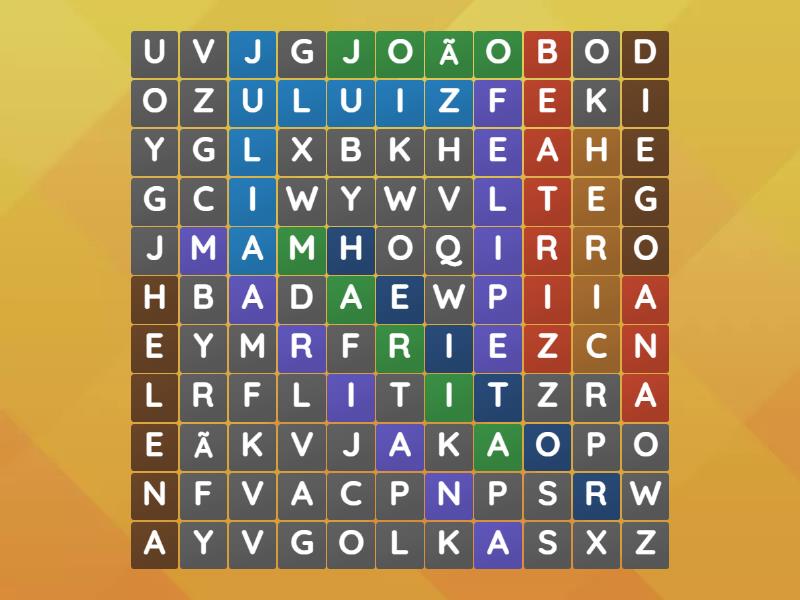 MEU NOME - Wordsearch