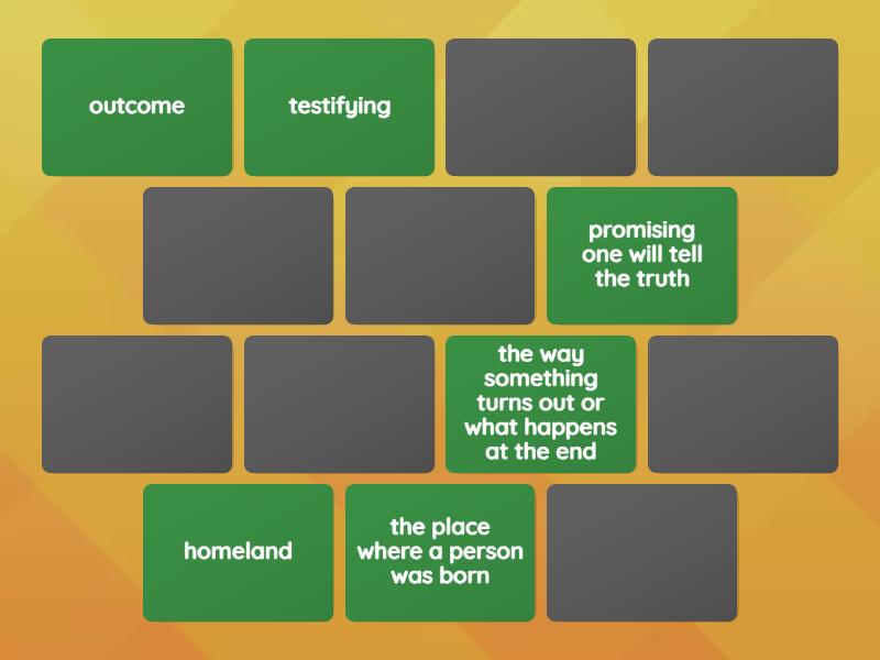Phillis's Big Test - Matching pairs