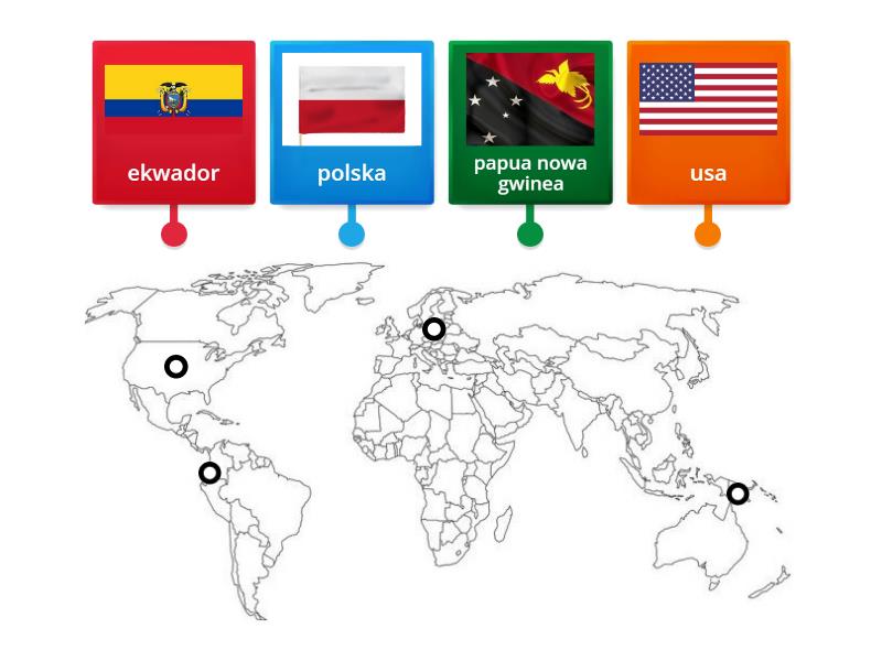 mapa swiata - Labelled diagram