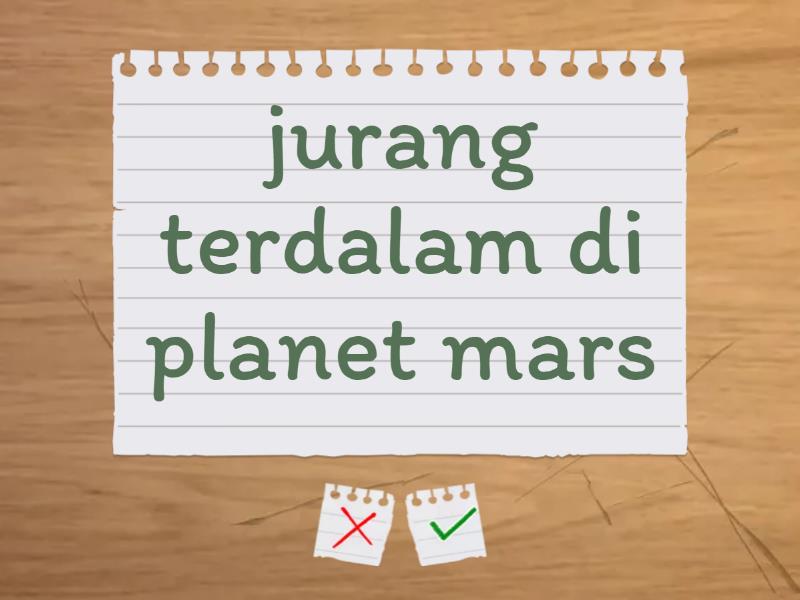 PLANET MARS - Flash cards