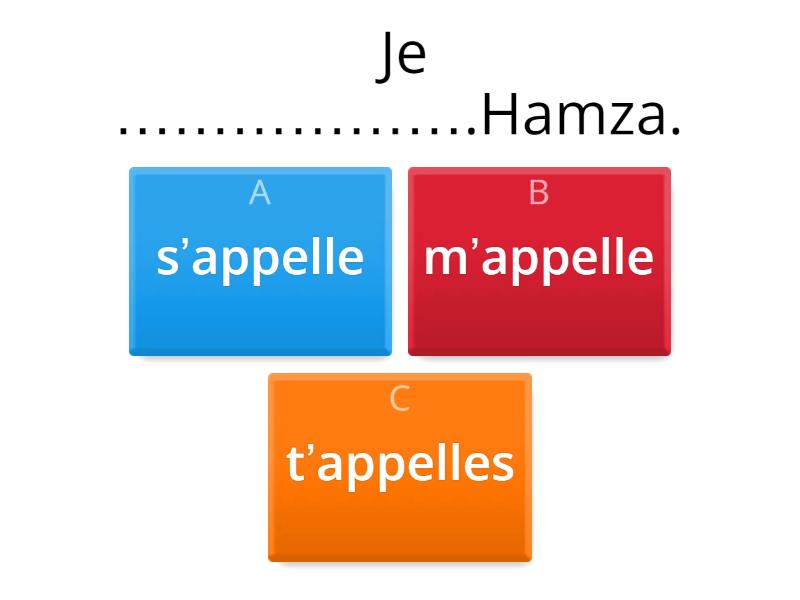 7- Leçon 3 - Comment tu t'appelles? - Quiz
