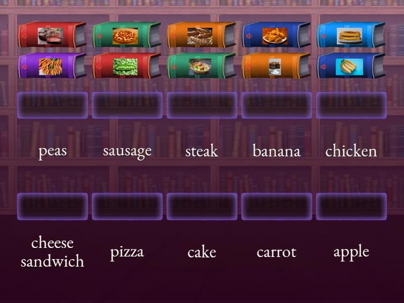 QUIZ ABOUT FOODS - Match up