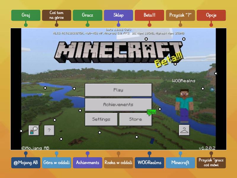 minecraft - Labelled diagram