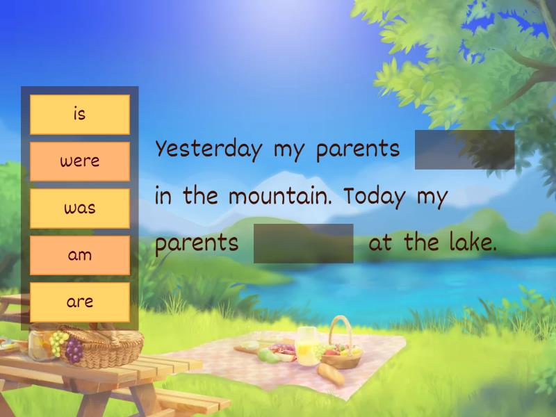 SM3 - Unit 5 - IS / ARE / WAS / WERE - Complete the sentence