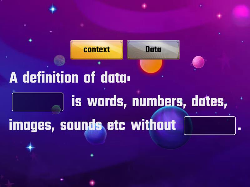Starter Quiz - Complete the sentence