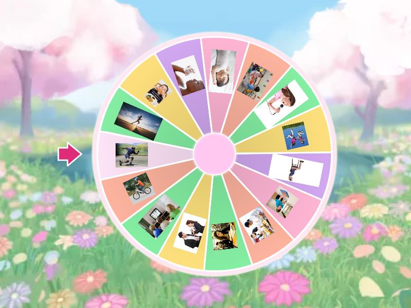 Parts of Speech - Verb Wheel - Spin the wheel