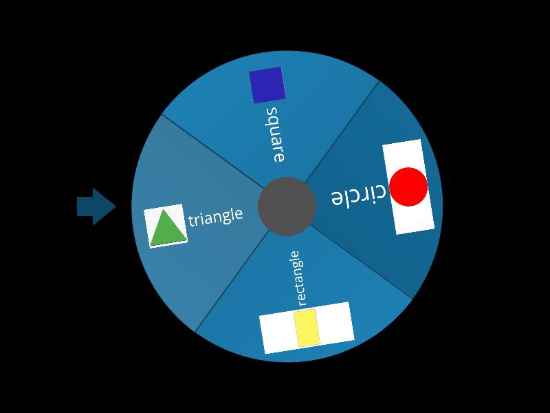 find this shape - Spin the wheel