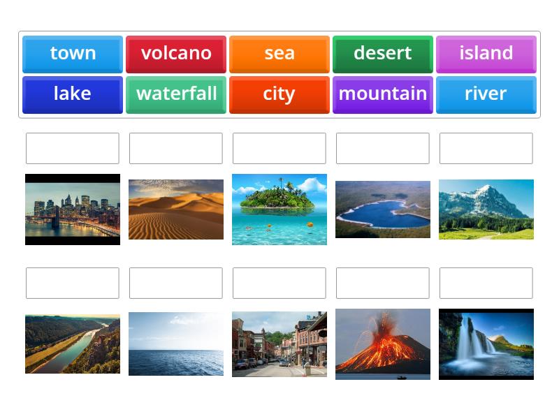 Go Getter 2. Unit 4. Geographical - Match up