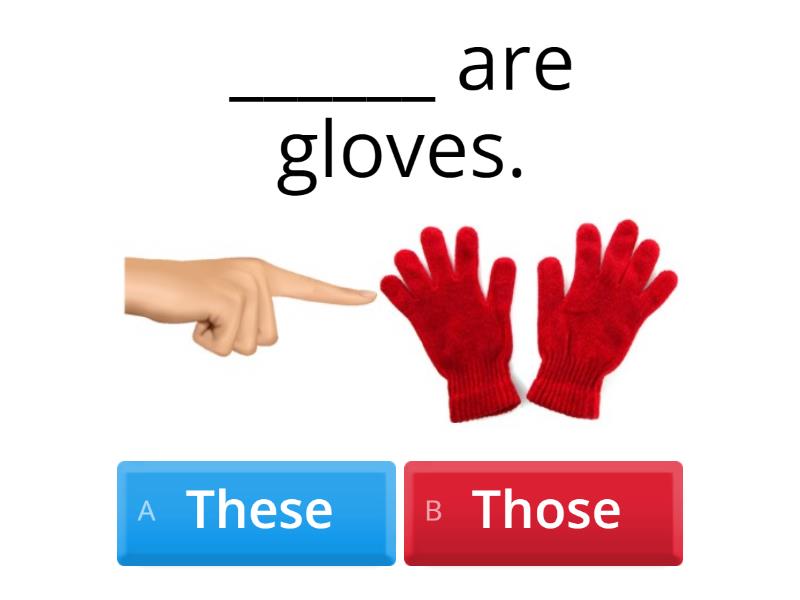 Demonstrative pronouns: this, that, these, those - Quiz