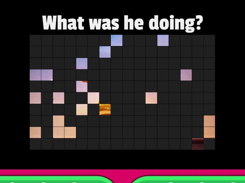 Past Continuous Guess the action - Image quiz