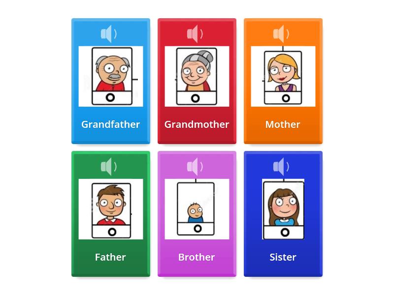 Class II_Relatives Flash card - Flip tiles