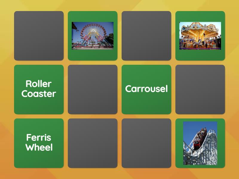 AT THE FUN FAIR - Matching pairs