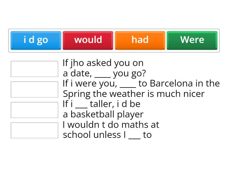 Second Conditional - Une las parejas