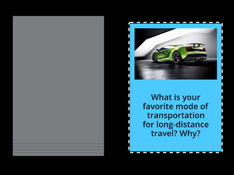 Transportation - Speaking cards