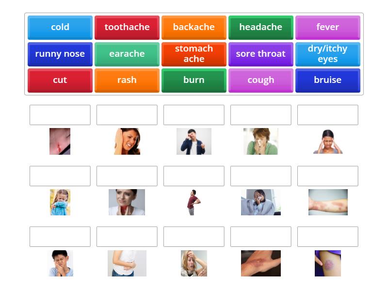 Health Problems - Match up