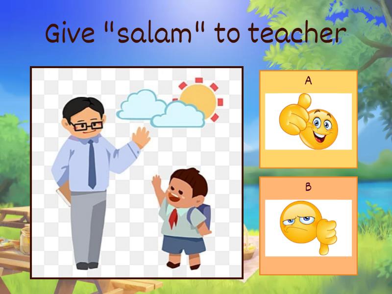 Good Manners With Teacher - Quiz