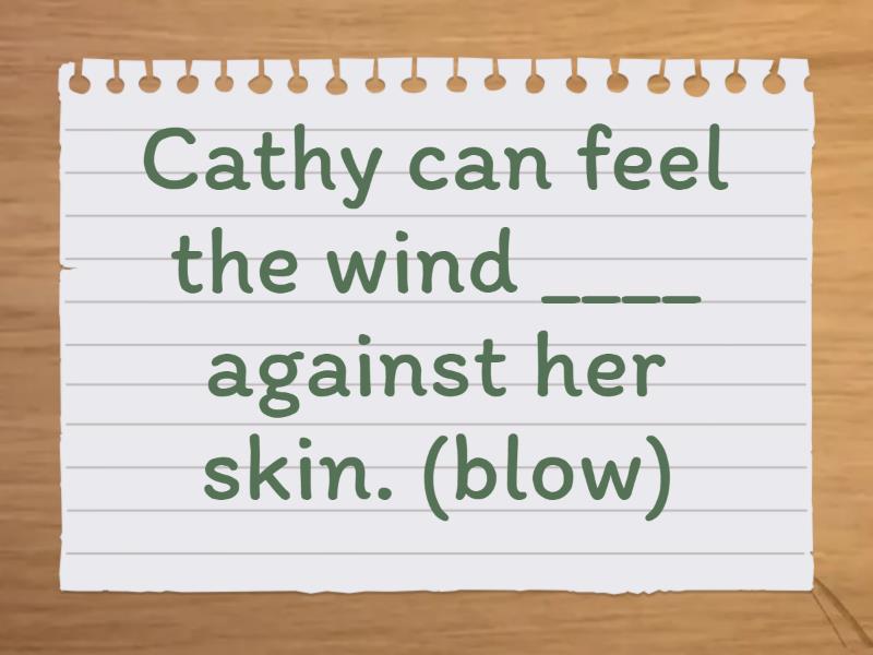 English 9 - Lesson 5 - Verbs of Perception - Flash cards