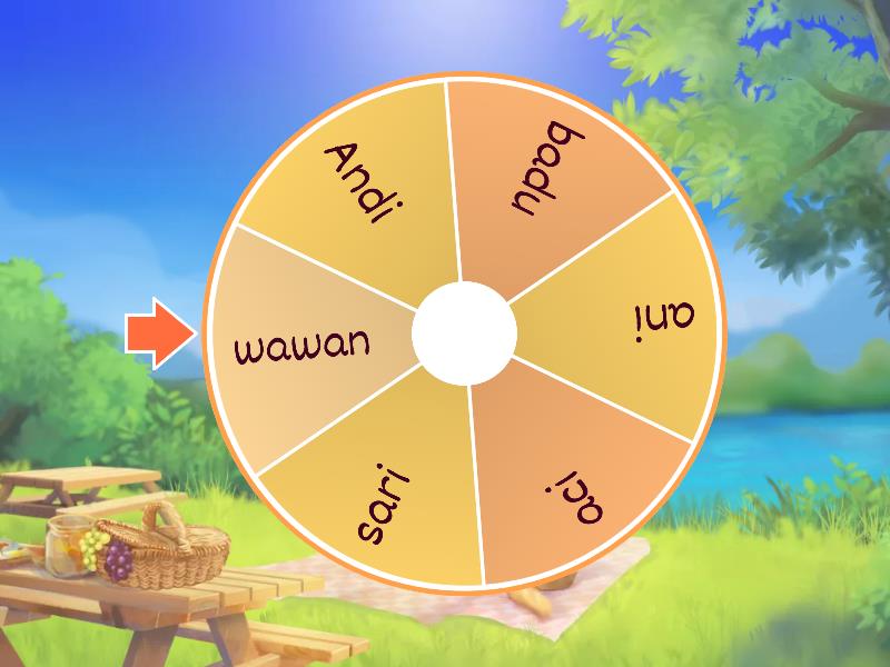 permainan wordwall - Spin the wheel