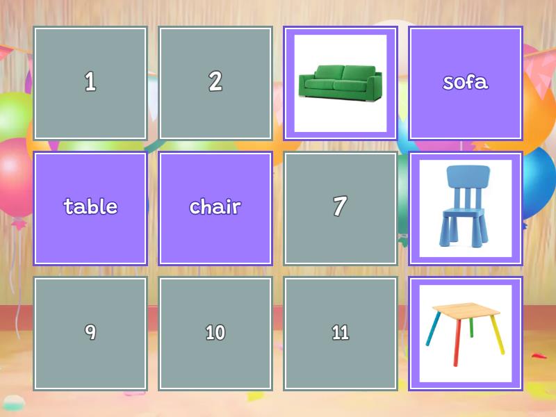 Household Items - Matching pairs