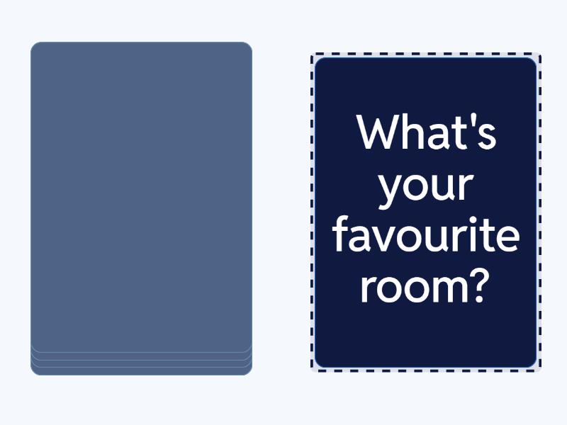 House questions - Speaking cards