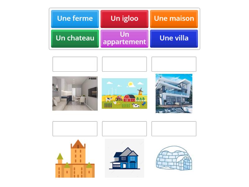 Les types de logement - Match up