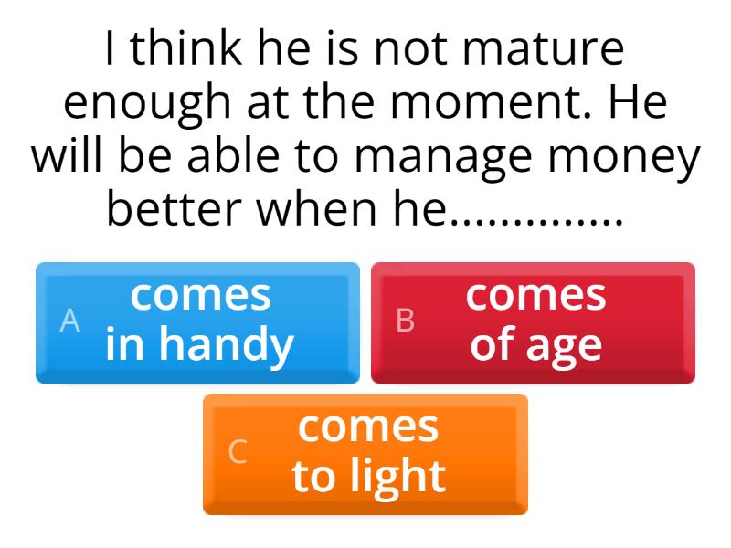 Choose the correct expression - Quiz