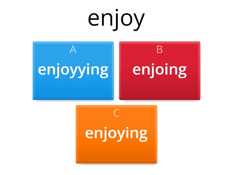 English File Beginner 8B verb+ing spelling - Quiz