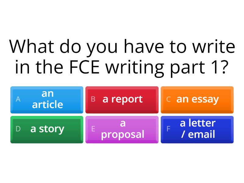 B2 (FCE) Writing Part 1 - Essay - Quiz