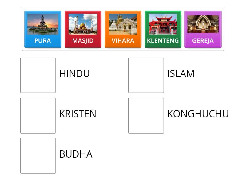 Ragam Agama dan Rumah Ibadah Di INDONESIA - Match up
