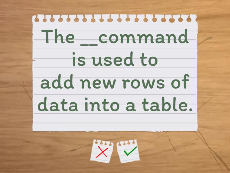 "Fill in the blank" to complete the sentence. - Flash cards