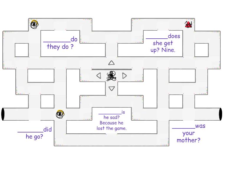 B4 U4 GP and 5W1H+Tense - Maze chase