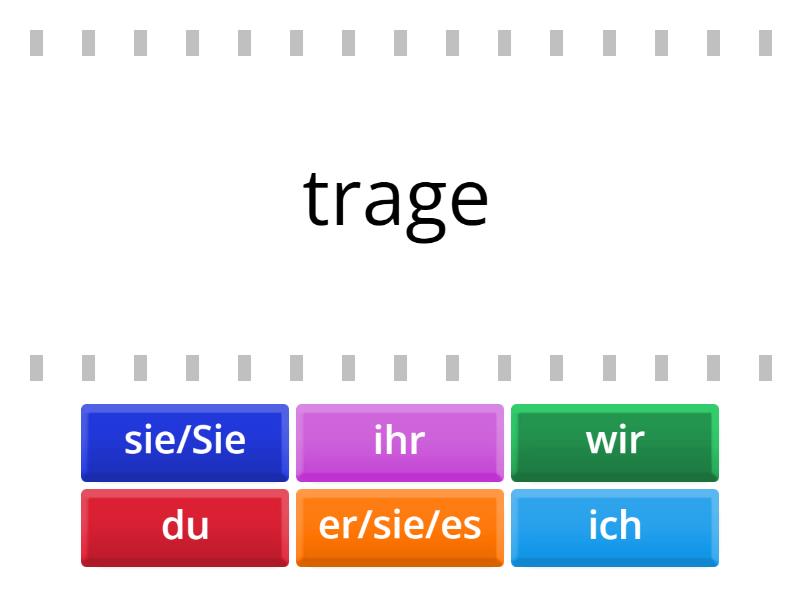 Tragen - Find the match