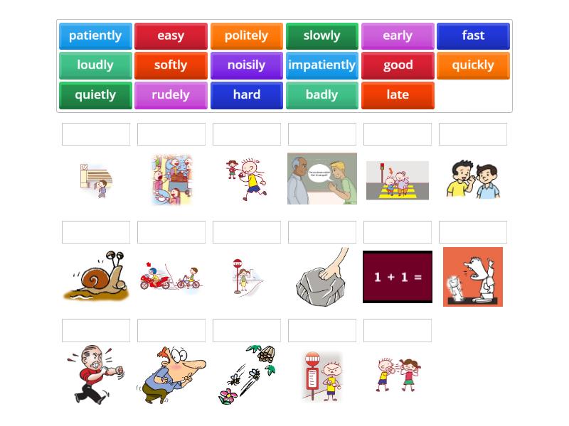 Lesson 1 Adverbs - Match up