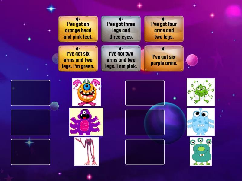 Body parts_monsters - Match up