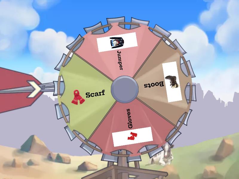 Dex 1 / Unit 4/ Vocabulary plus - Spin the wheel