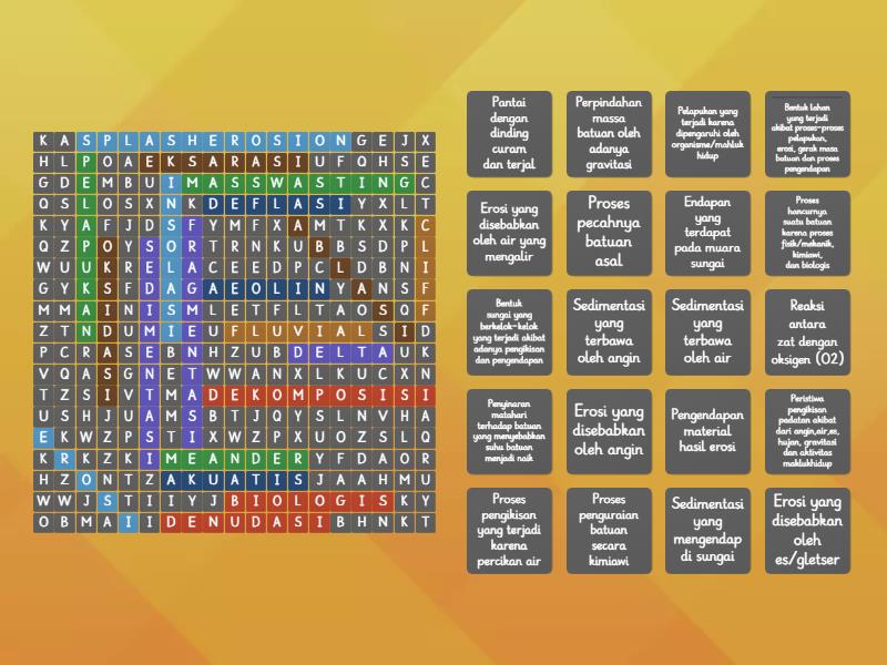 Kuis donk - Wordsearch