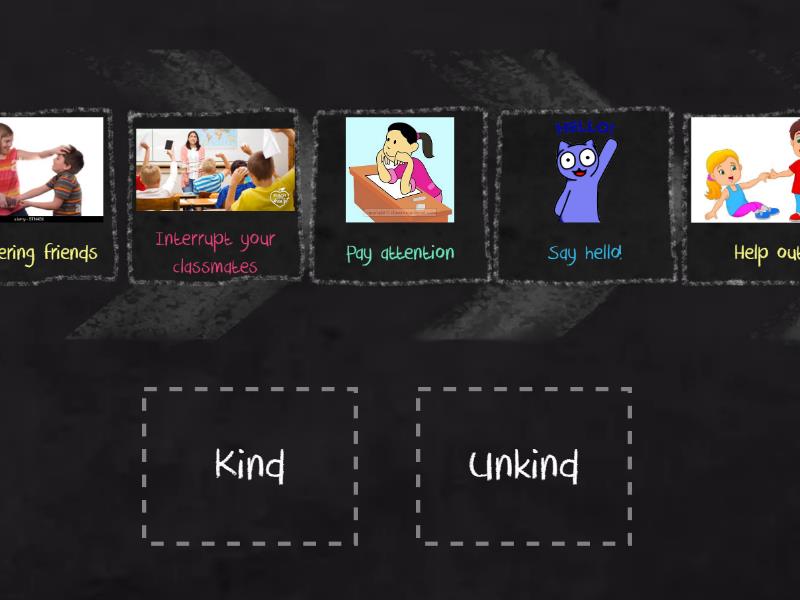 Kind or unkind? - Speed sorting
