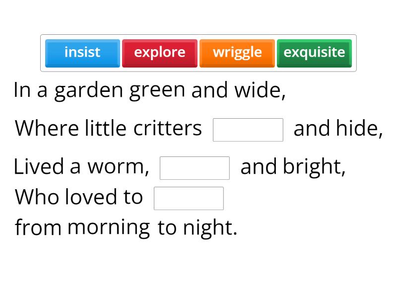 encouraging poem - Complete the sentence