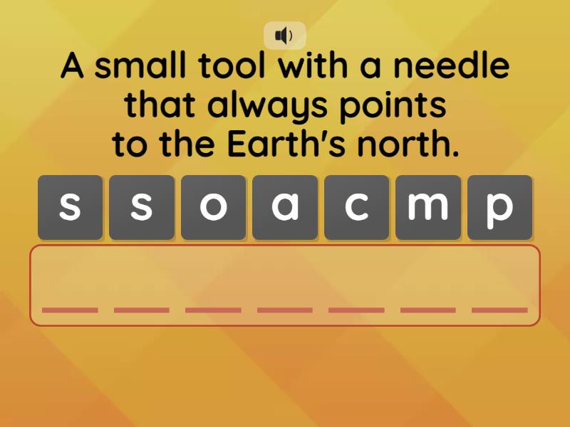 Word completion Camping items - Anagrama